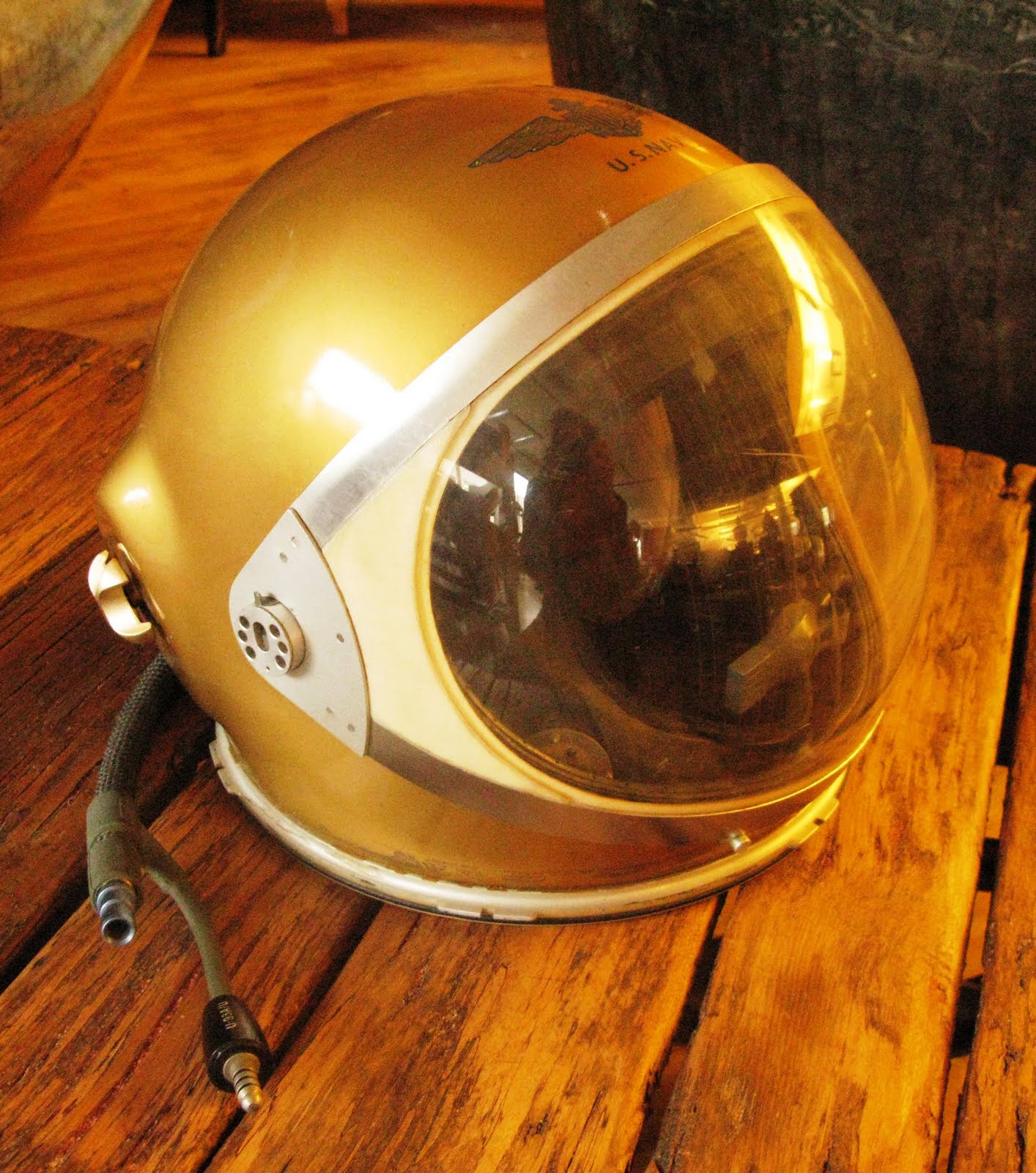 Antiques, Vintage and More: US Navy Aircraft Pilot Helmet