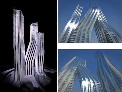 Modern Architectural Concepts: Dubai Dancing Towers by Zaha Hadid