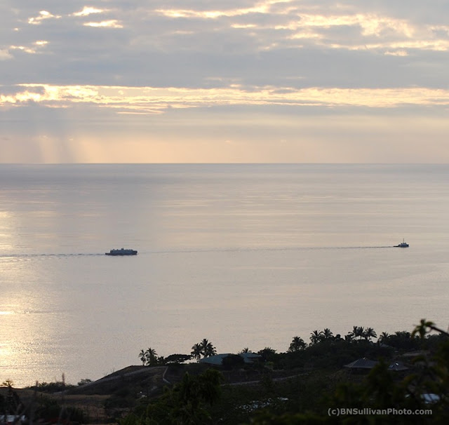 B N Sullivan Photography: Evening Freight Barge to Honolulu