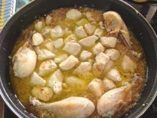 COCINA FACIL EN IMAGENES: POLLO EN AMARILLO