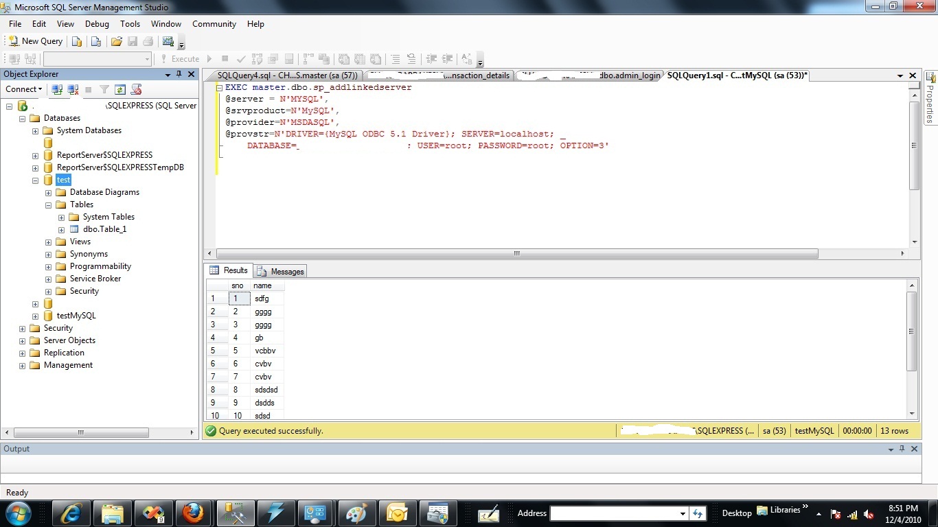 ASK DOT NET: How can convert MySQL database into MSSQL database ASK DOT NET: How can convert MySQL database into MSSQL database