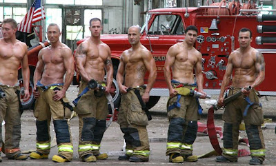 Hot Muscle Firemen With Washboard Ab Muscles | FAMEWATCHER
