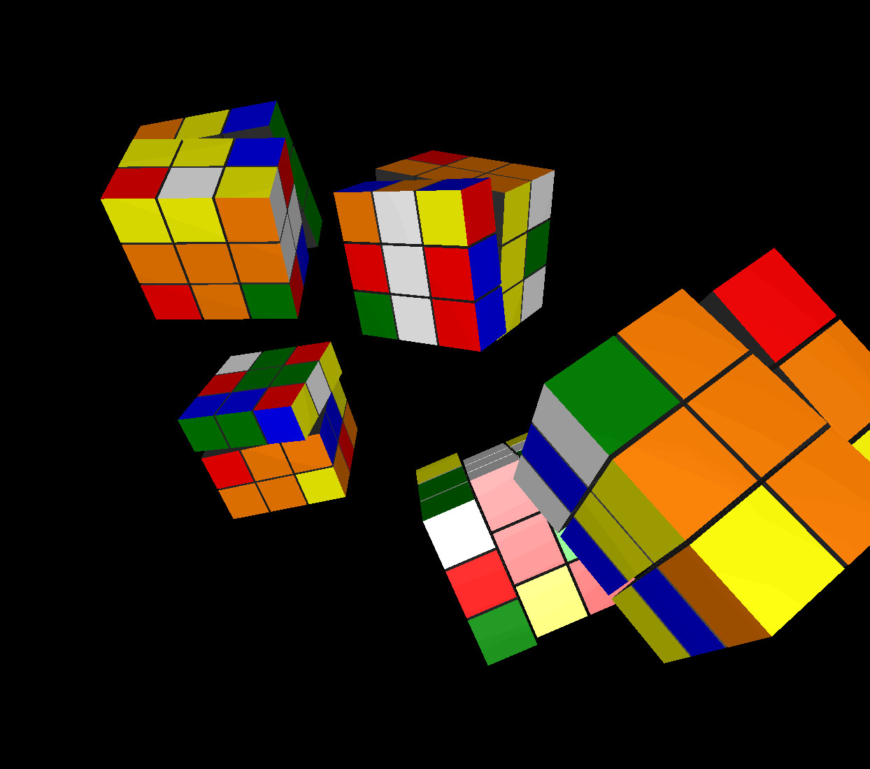 The Deambulatory Matrix: Rubik's Cube Screen Saver (2000)