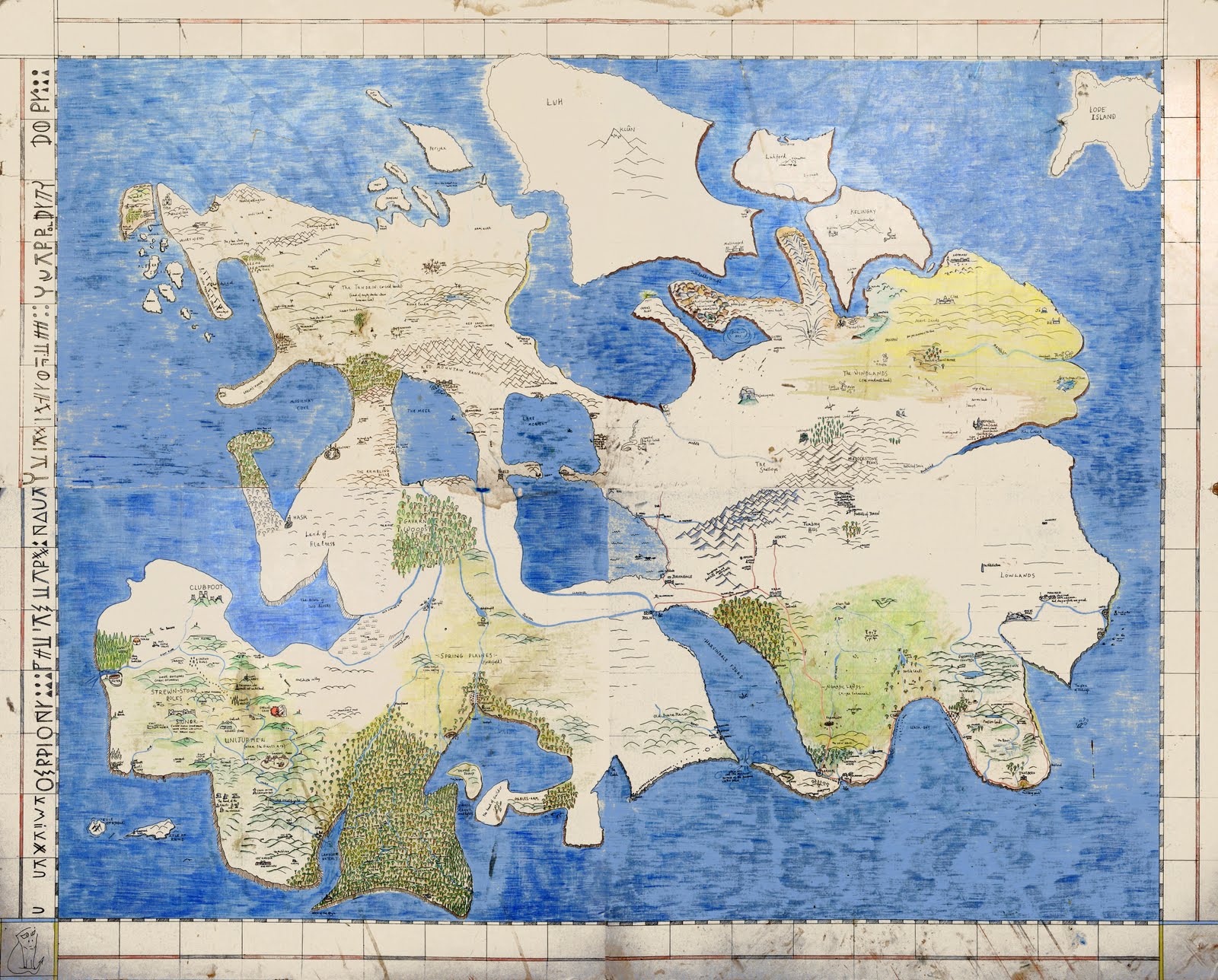 The Pook of Pok: Map of Larinia (Elven) or Eren (Dwarfish)