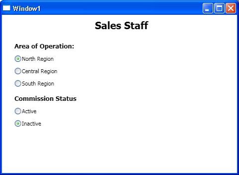 Muhammad Shujaat Siddiqi: WPF - Binding Radio Buttons