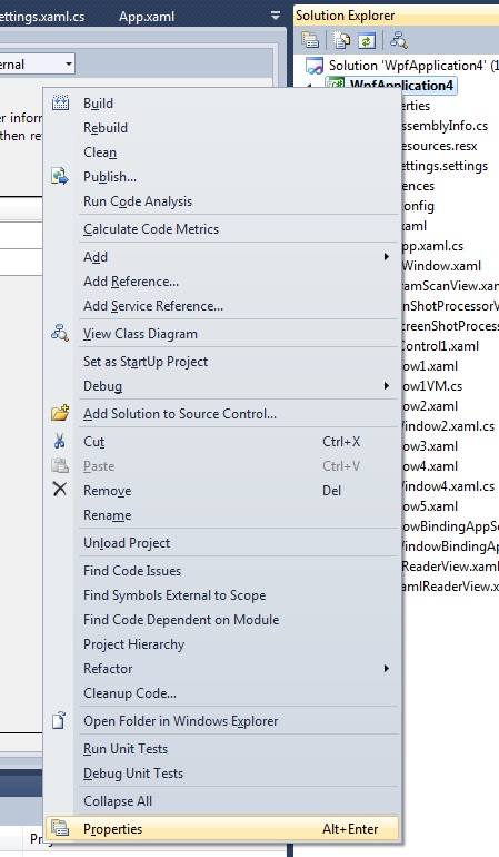 Muhammad Shujaat Siddiqi: WPF - Using Project Settings (Application ...