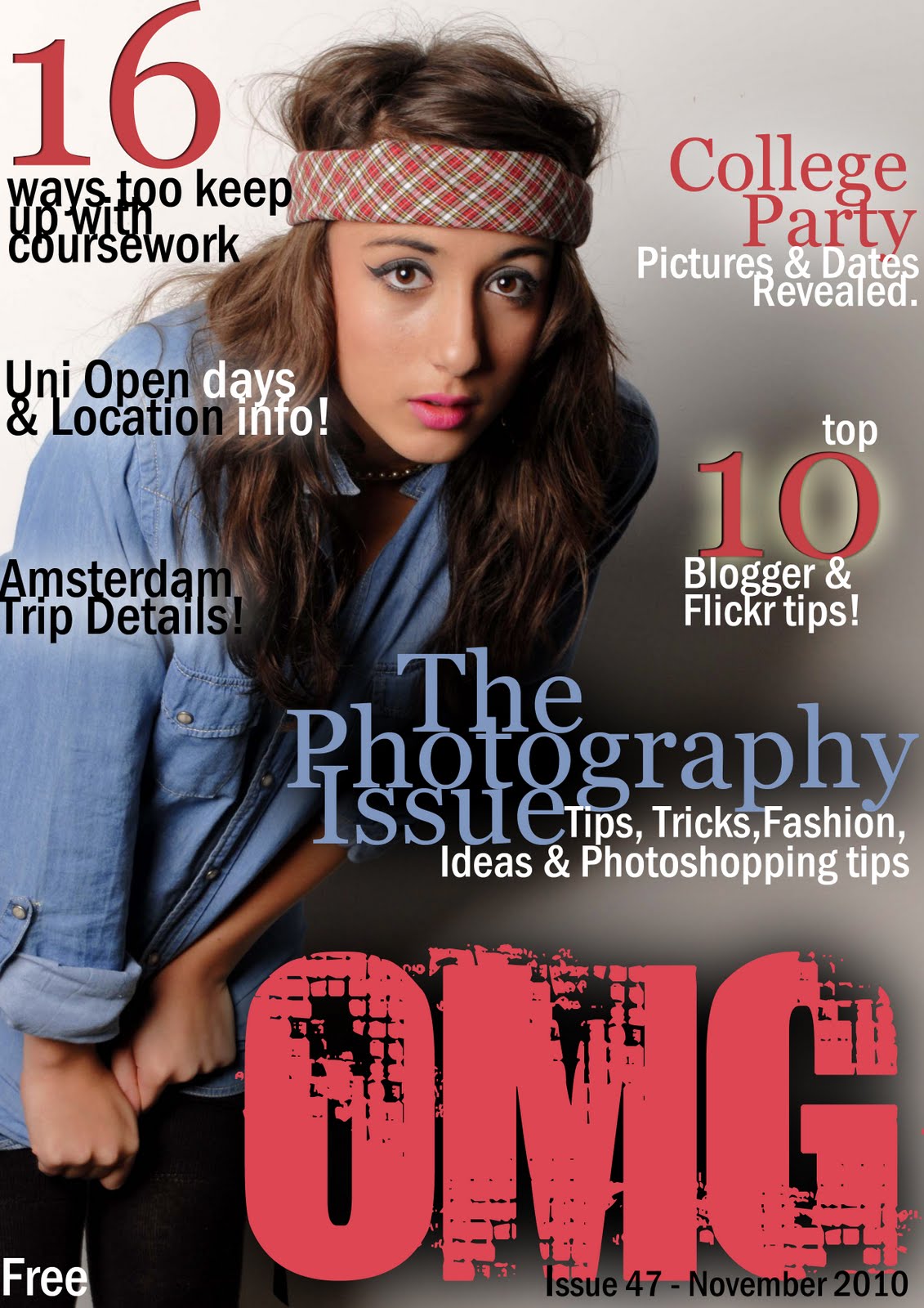 Tom Patterson's AS Media Blog: My College Magazine - Front Cover.