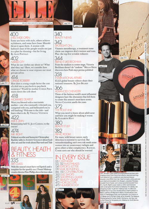 Tom Patterson's AS Media Blog: Annotation of Magazine Contents Pages.