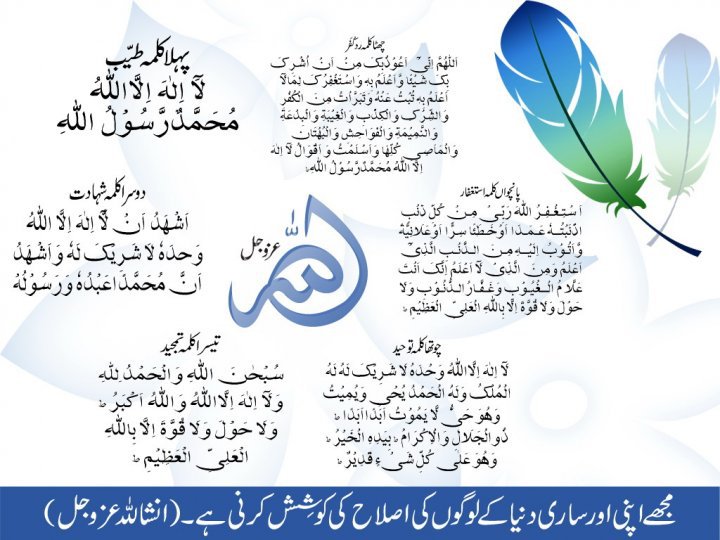 All About Muslim: 6 kalma's of islam