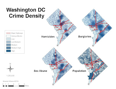 Miranda's GIS Blog: Week 8 Washington DC Crimes