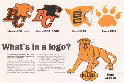 Ronn's Big Pile of Stuff: A Visual History of the BC Lions Logo