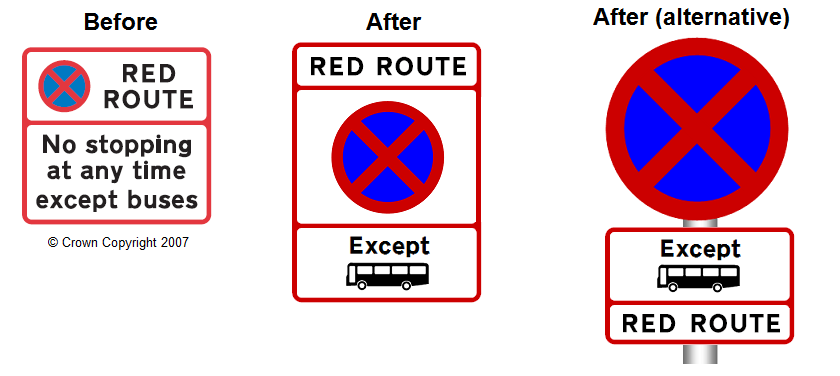 Signage improvements: No stopping and no waiting | glob on someday