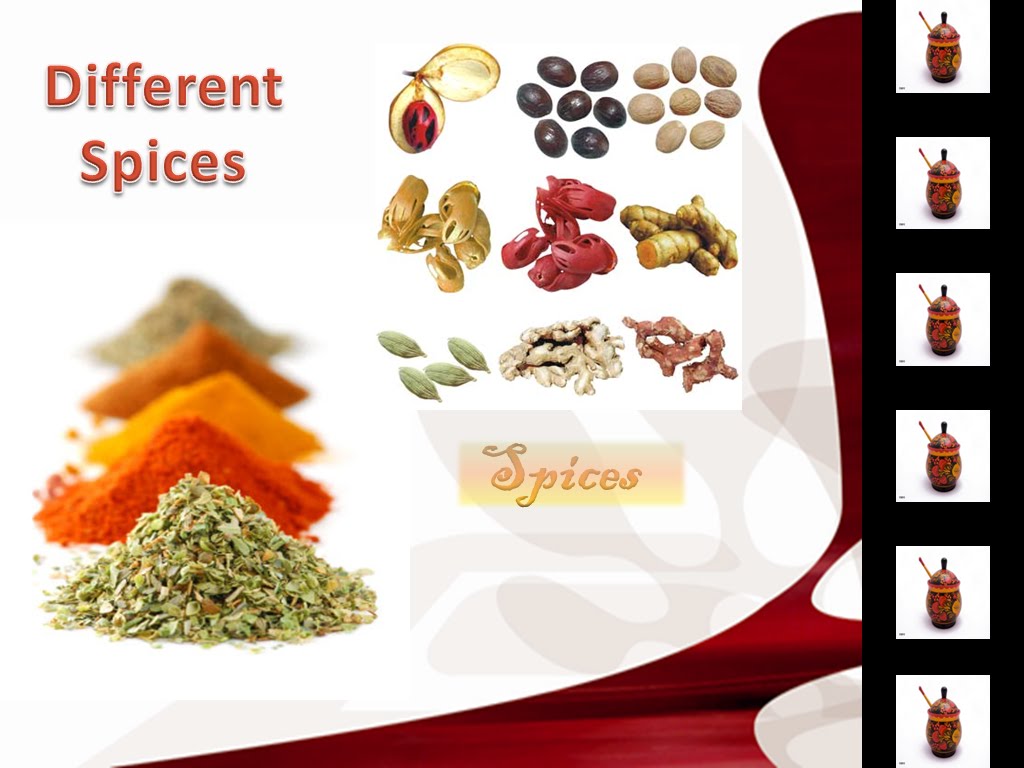 Spicy Life of Spices: Different types of Spices;