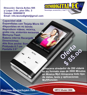 TECNODIGITAL: MP4 TITAN DE 4 GB