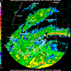 wjt03c: Doppler Radar Image of Hurricane Katrina