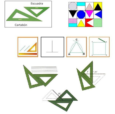 Me gusta Plástica: Uso de la escuadra y el cartabón