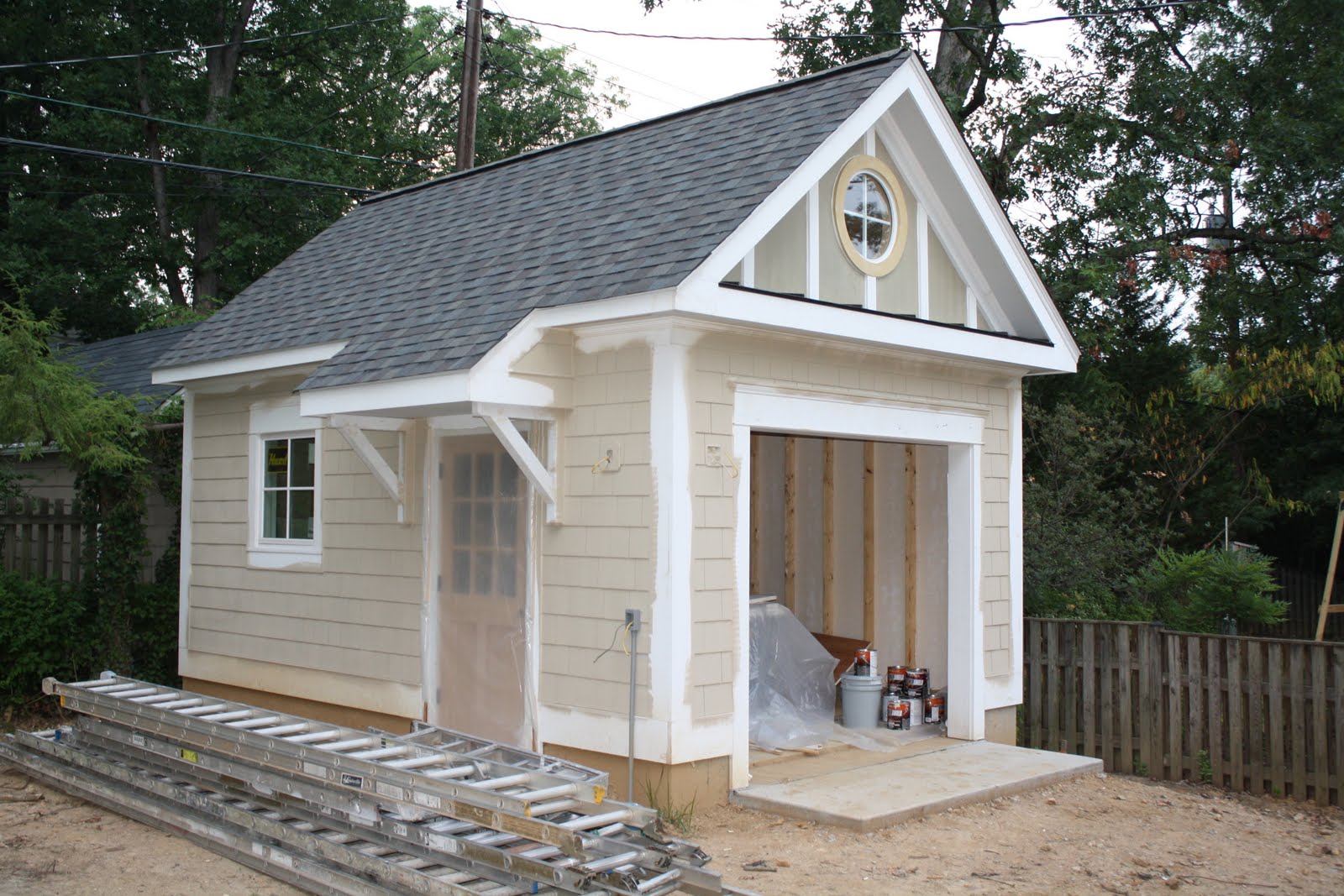 Jackson Street: Paint, front porch columns, garage.