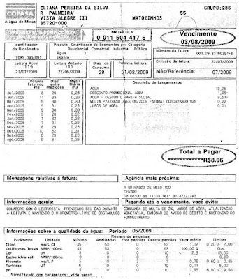 BLOG DO LEONARDO BARROS: A PROVA!!! A CONTA DA COPASA É MAIS BARATA QUE ...