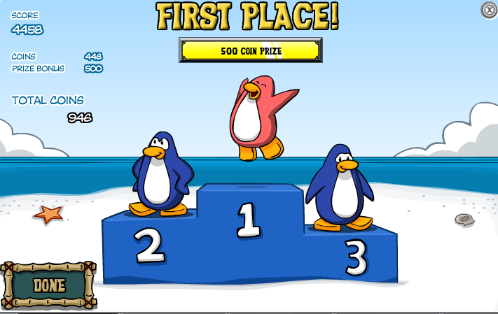 Rosie7721's Clubpenguin cheats and updates :): Earning the First Place ...
