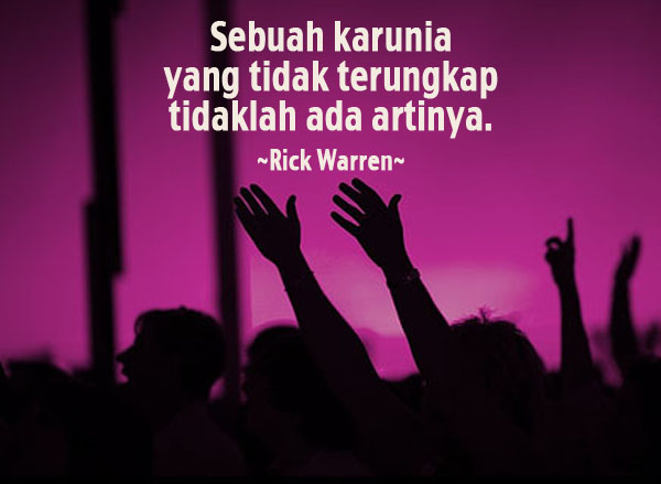 5 menit renungan: KARUNIA-KARUNIA ROHANI KITA