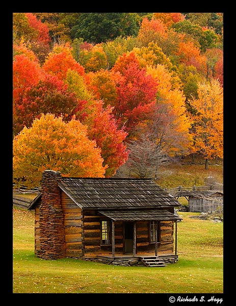 Richard Hogg Photography: Cabin in Fall Colors