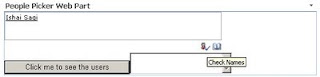 SharePoint: Using the SharePoint People Picker