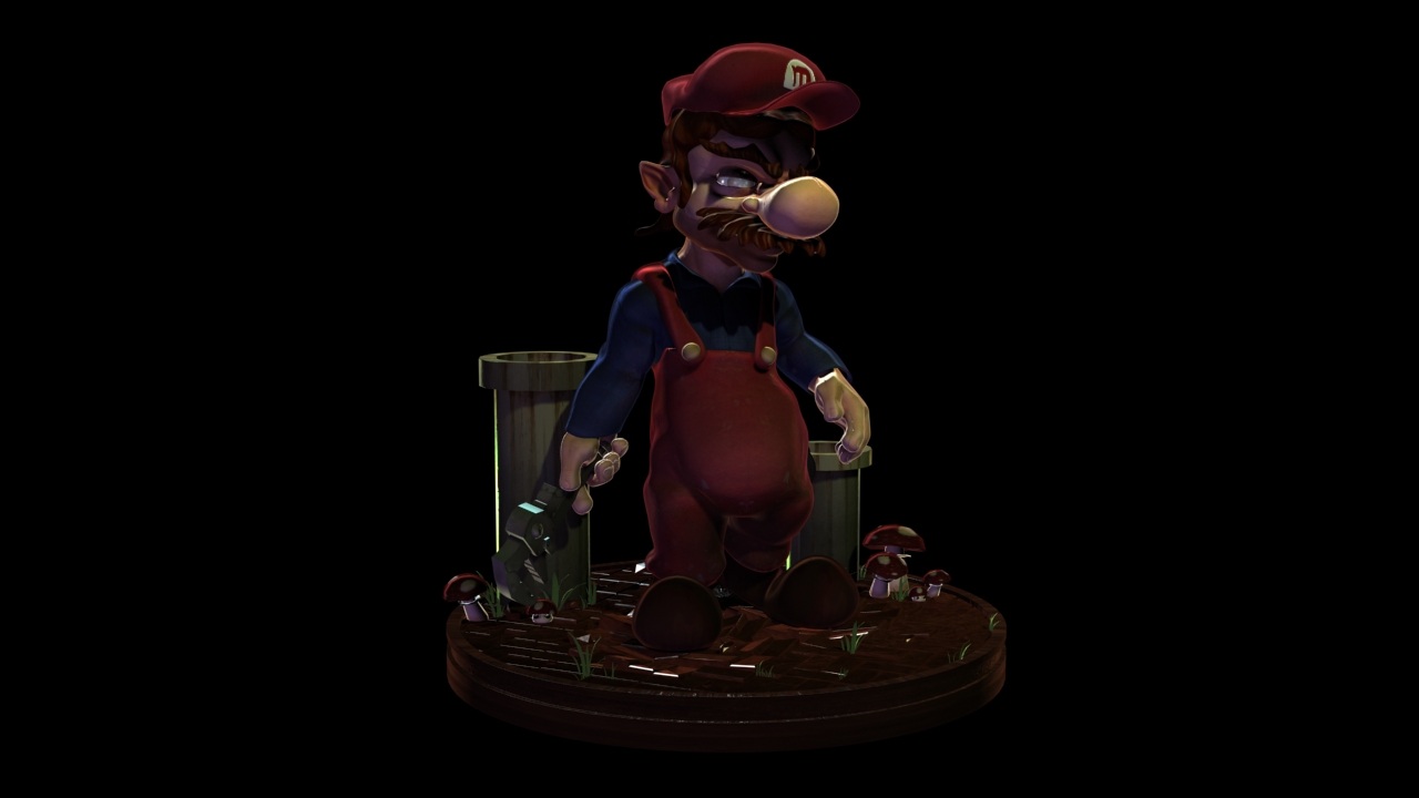 The Art of Dennis Flath: Mad Mario: Getting Warmer