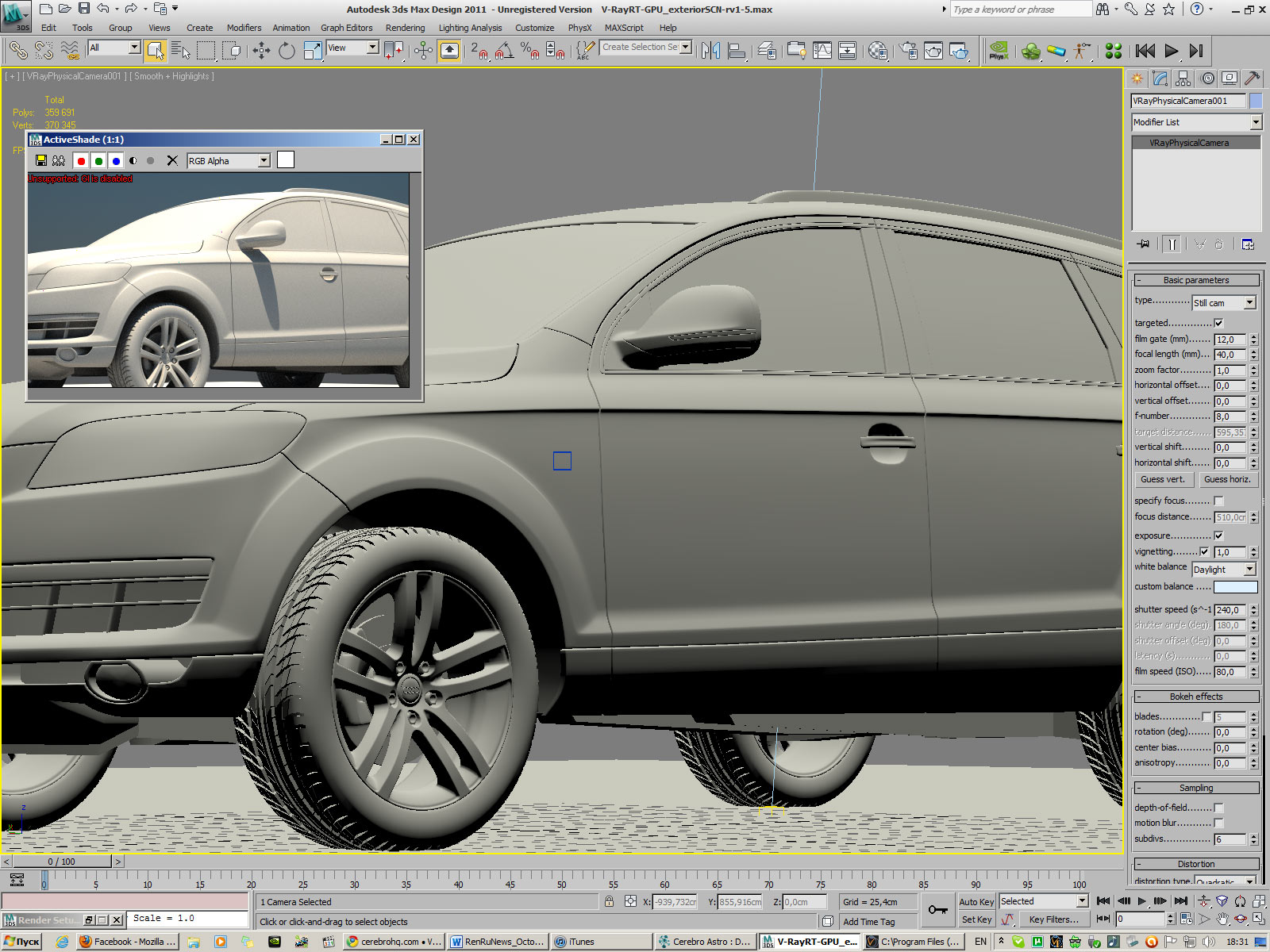n:PhysX: Первые впечатления от V-Ray RT GPU...