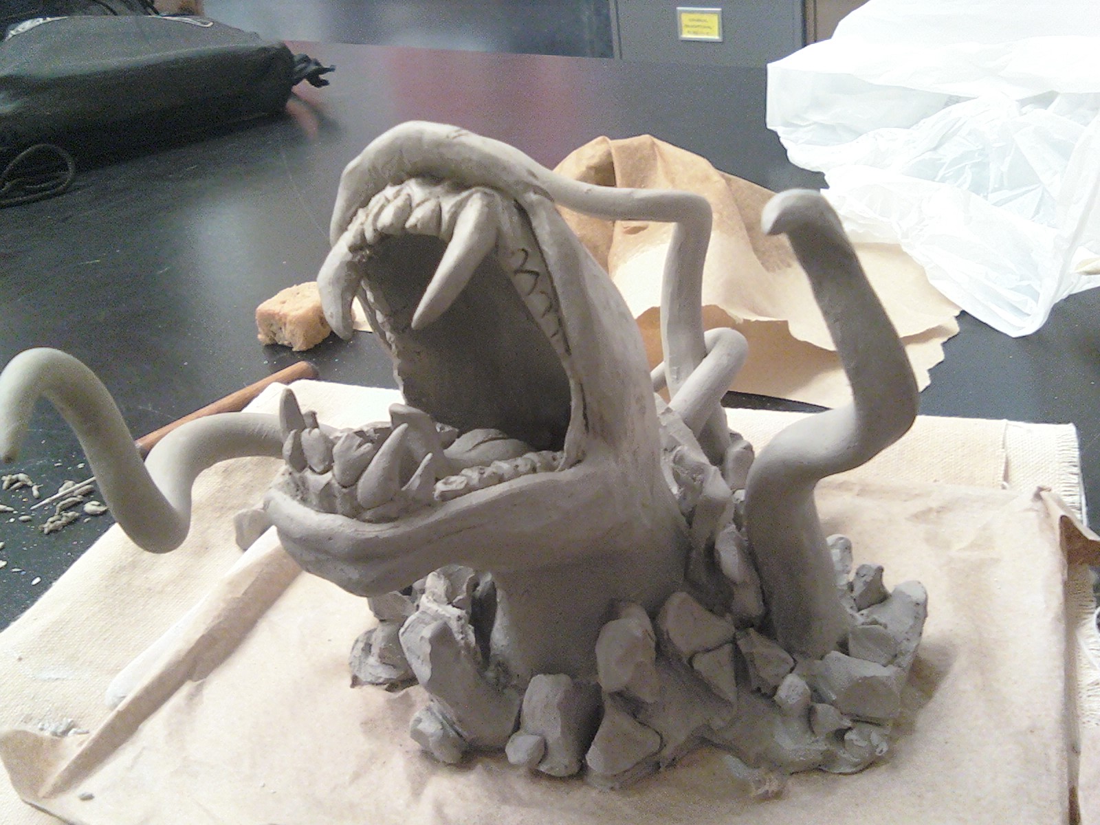 Clay creatures - Brad's school work