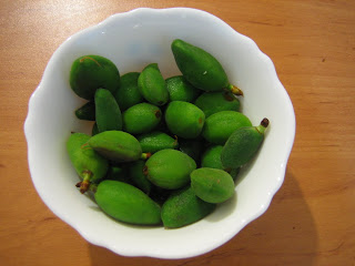 A Citizen of This World: Yummies: Green/Unripe Almonds