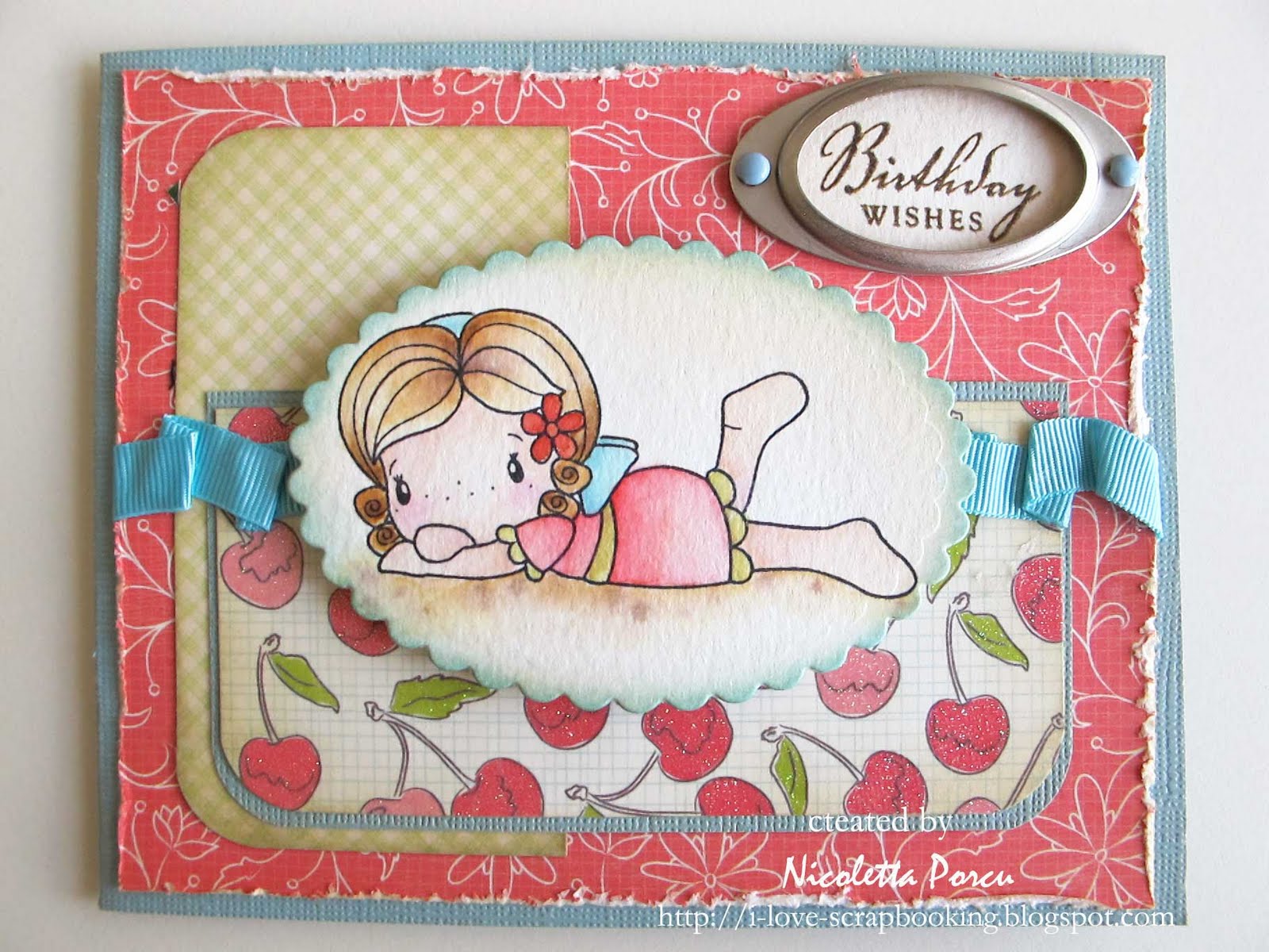 Nicoletta Porcu design: C.C. design stamp for a Birthday