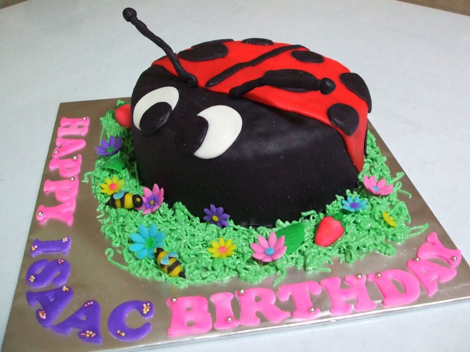 sweet-homemade cake: Ladybird Fondant