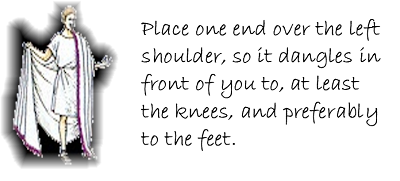 How To Make A Toga: How To Make A Toga - Part 3