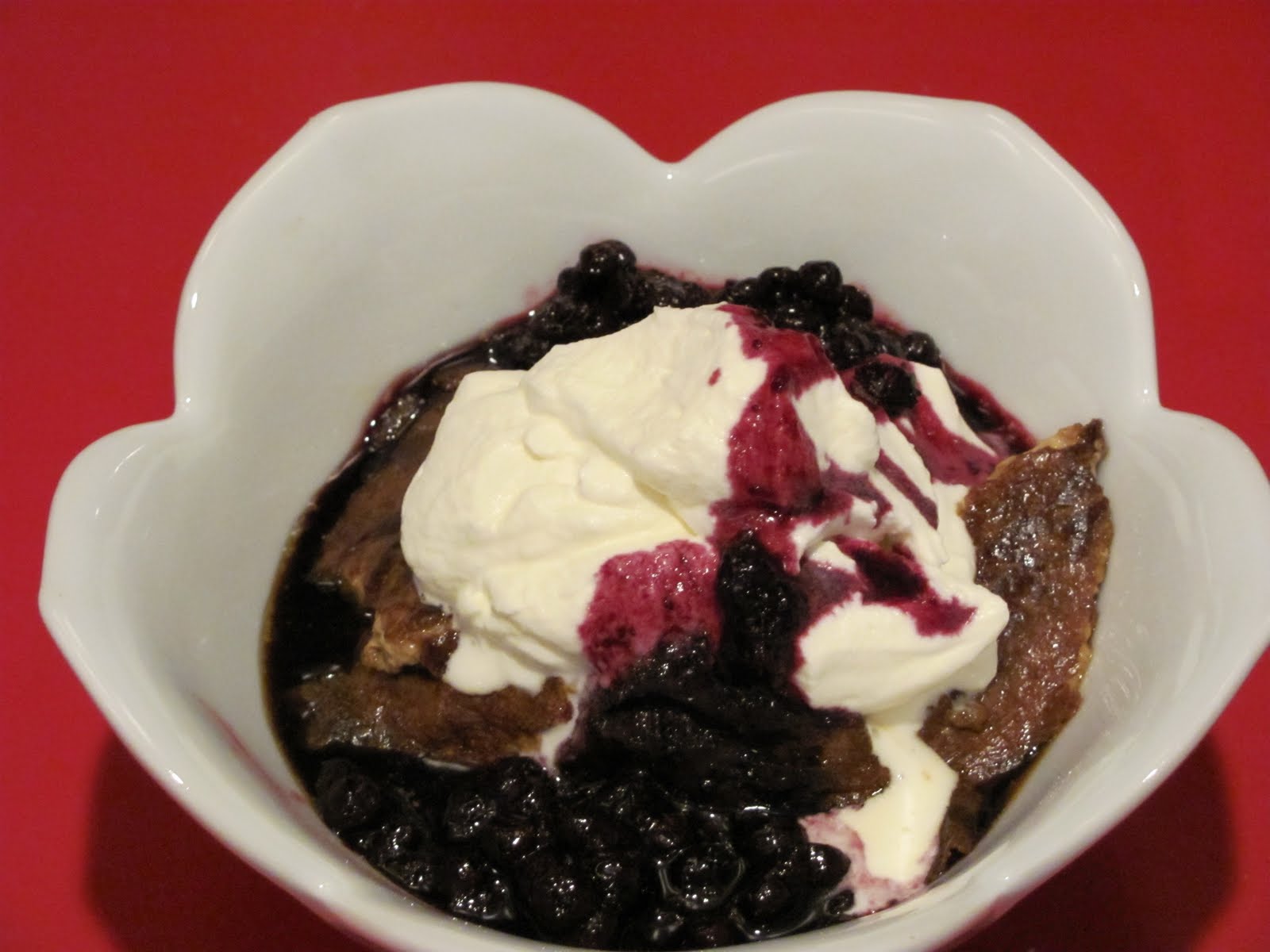 bookcooker: Indian Pudding with Wild Maine Blueberry Sauce and Olive ...