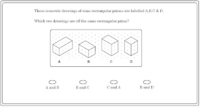 spatial sense NAPLAN style questions
