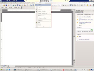 BI Practice: BI Publisher Menu in MS Word