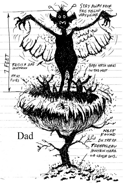 Mothman Contact at Trempealeau Mountain, Wisconsin
