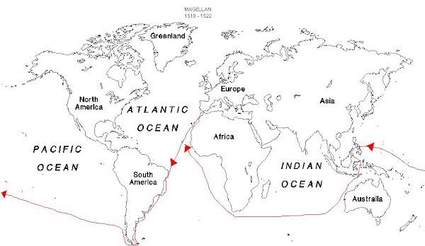 Ferdinand Magellan: Ferdinand Magellan's Voyage Round the World, 1519 ...