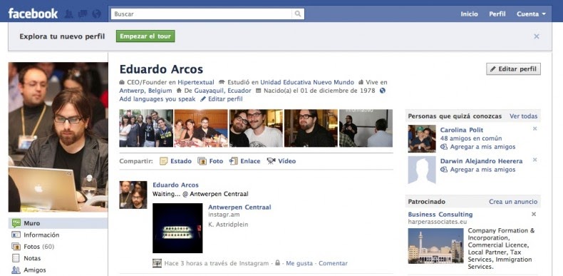 Lenny...: Cómo obtener el nuevo diseño de perfil de Facebook, ahora mismo