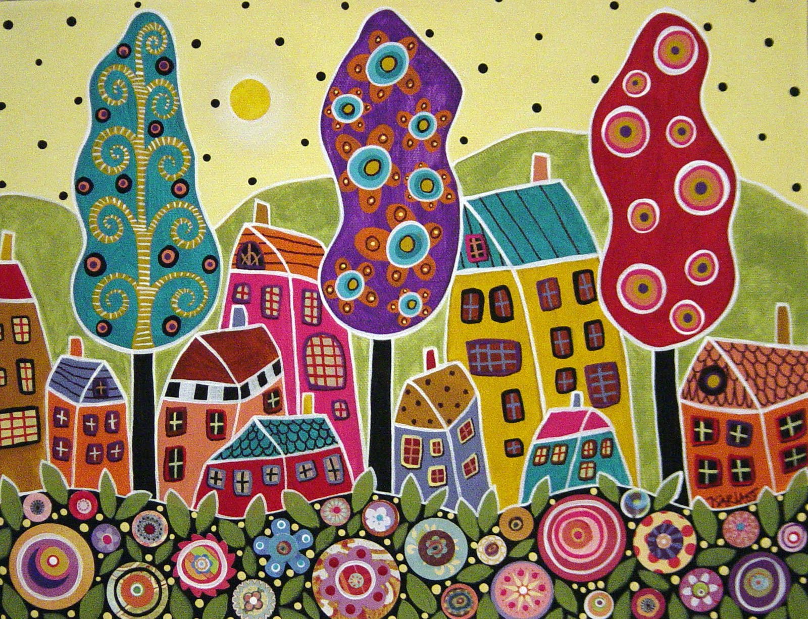 Artist Karla Gerald on Pinterest | Folk Art, November and Art