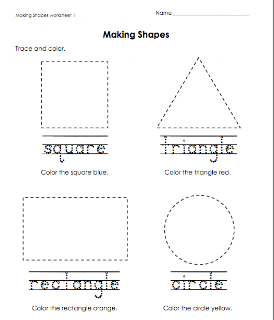 Elementary Science Course Blog: Printable Shape Worksheets