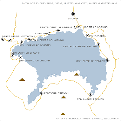 Para el viajero: Guatemala: Mapa de Atitlán