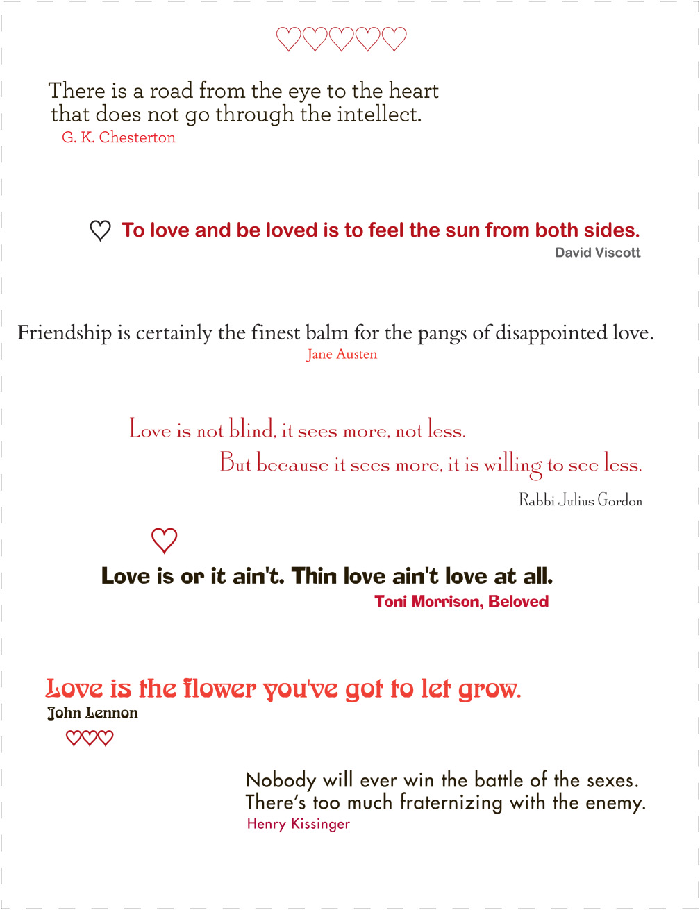 The Art of Children's Picture Books: Love Quotes