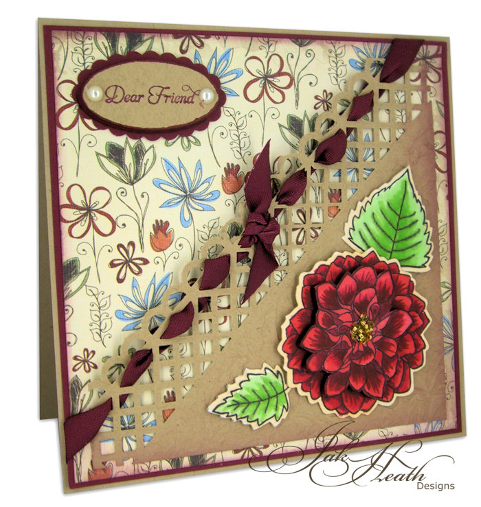 Jak Heath.com: Delightful Dahlia card