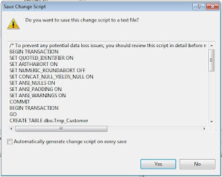 Down Memory Lane: SQL Server structure change scripts