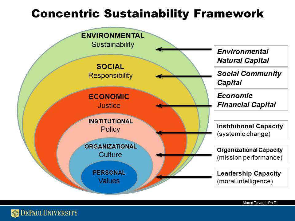 Sustainable DePaul: Sustainability Frameworks Sustainable DePaul: Sustainability Frameworks