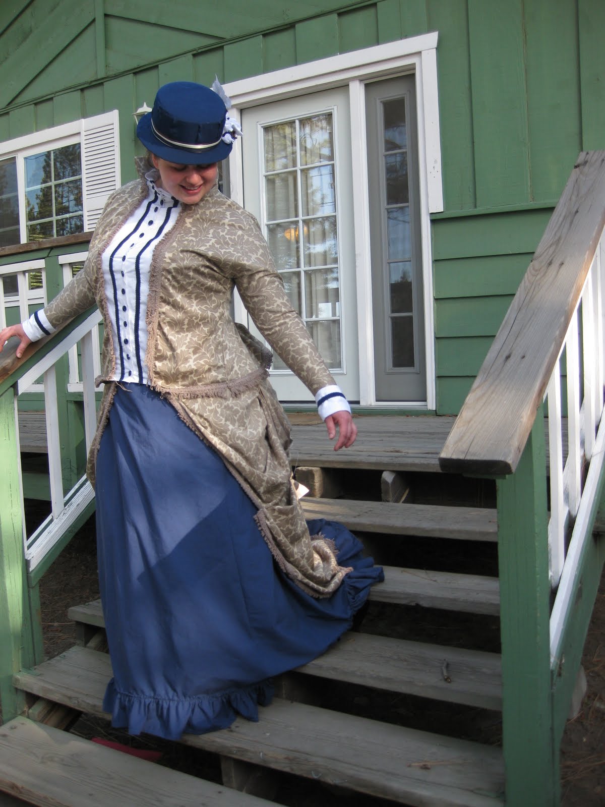 Time Traveling with Needles: Victorian Bustle Gown Project: Complete!