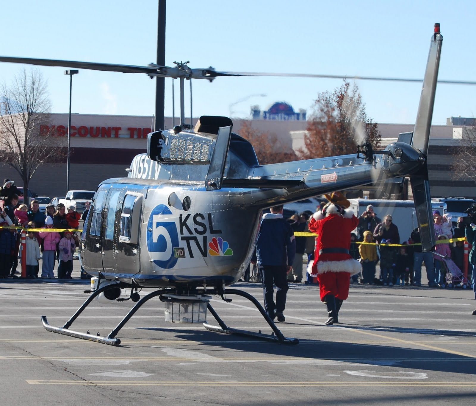 THE DEMARTINI FAMILY: Helicopter Santa