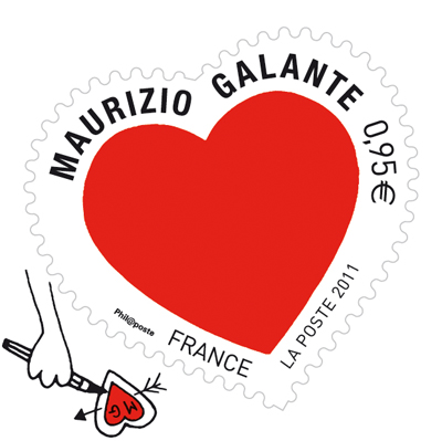 Blog philatélie: Timbres coeur Galante autocollants