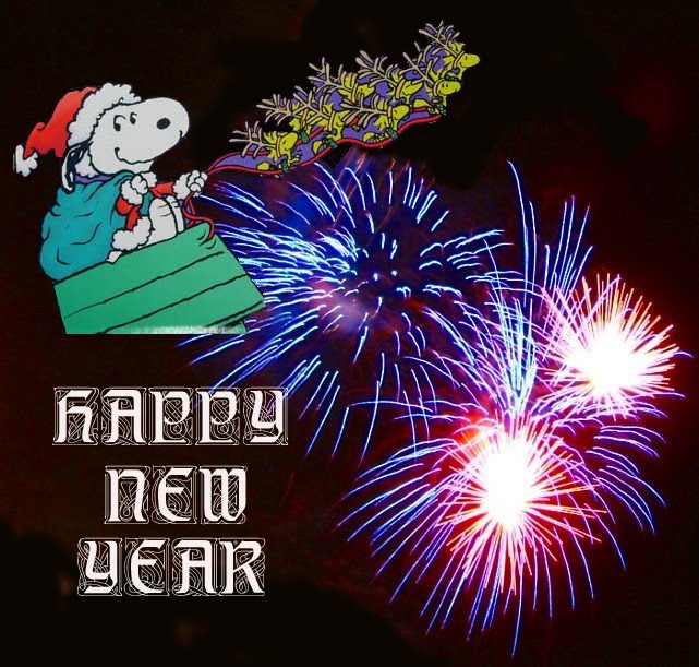 New Year Cards: Snoopy New Year Wishes